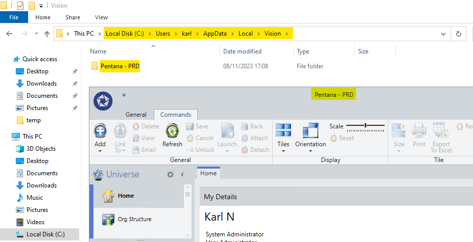 Finding the desktop client application files on a PC – Internal Audit
